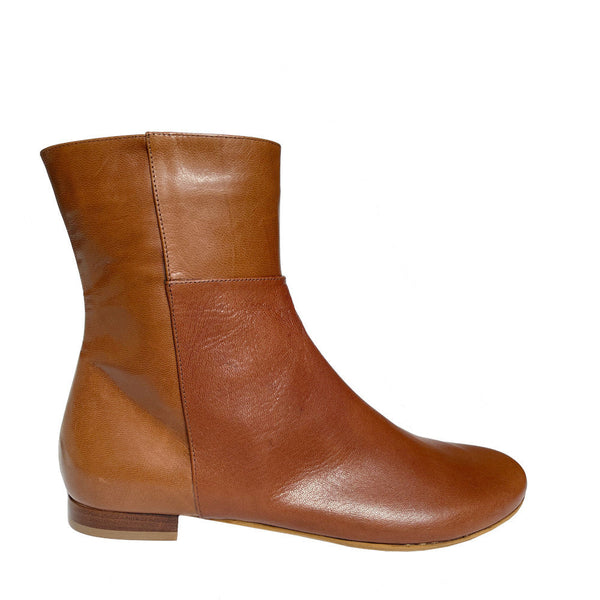 Gorane - Stivaletto in Vitello Cuoio Scuro | Made in Italy - STELE